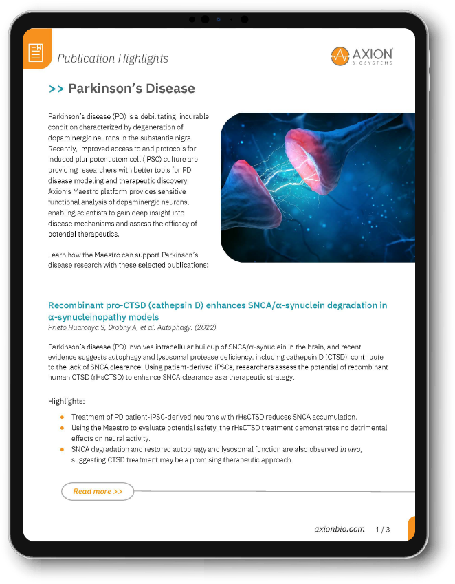 Parkinson's Disease | Axion Biosystems